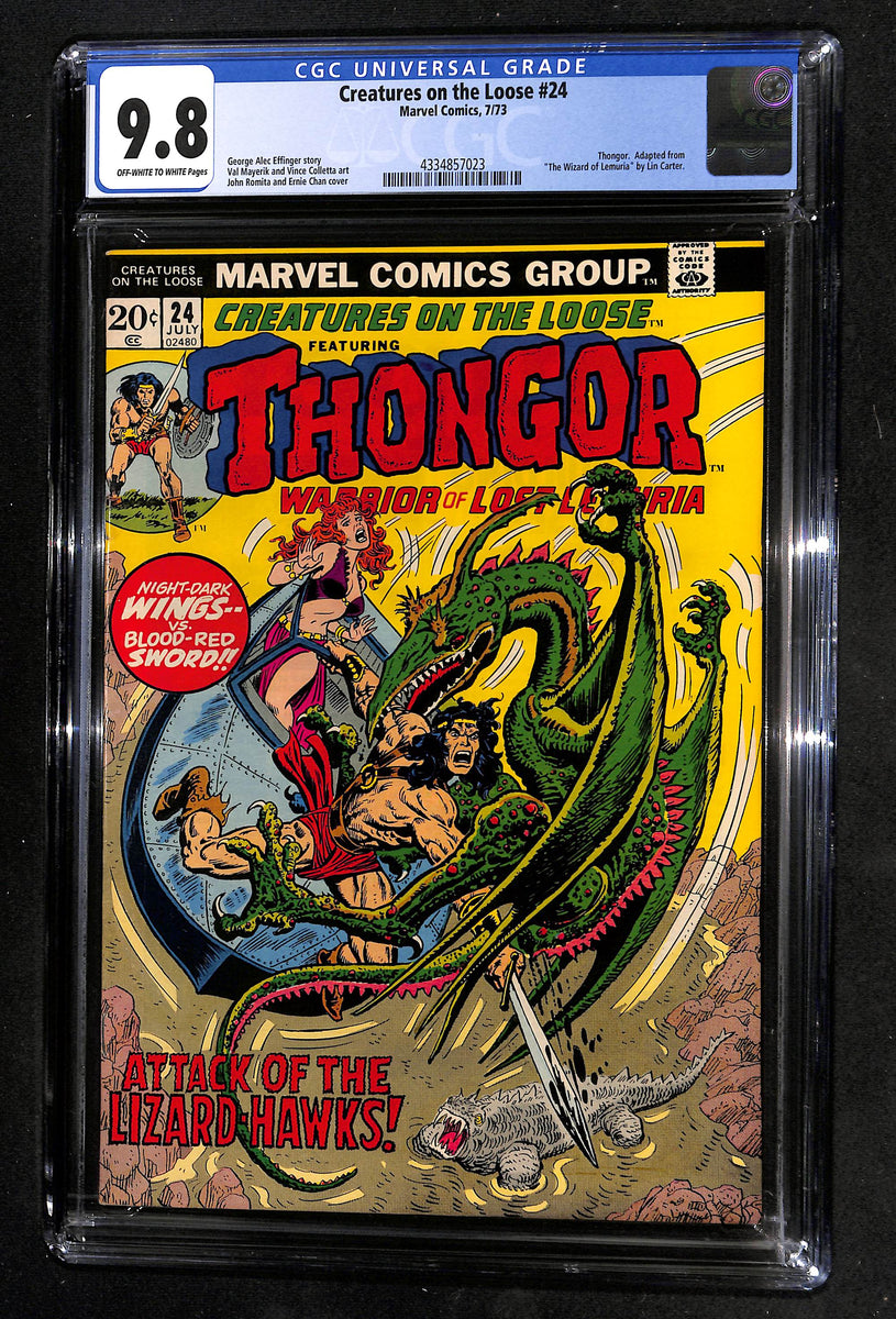 Creatures on the Loose #24 CGC 9.8 Thongor Appearance on ICE – ICE Collectibles