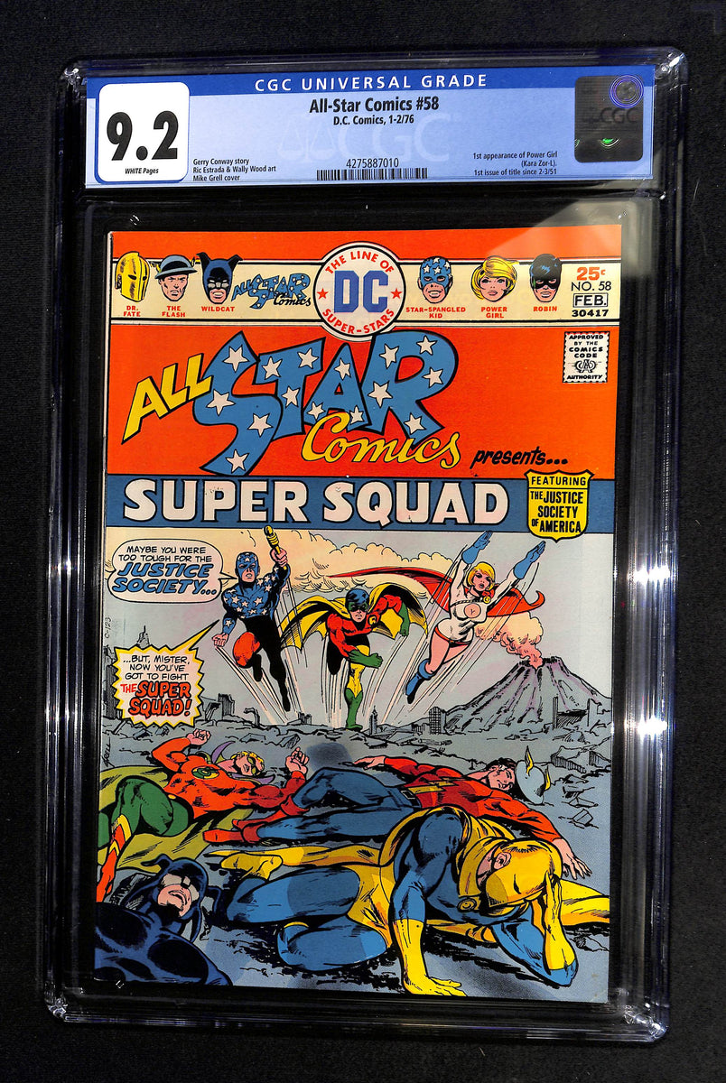All-Star Comics #58 CGC 9.2 1st Appearance Power Girl on ICE – ICE ...